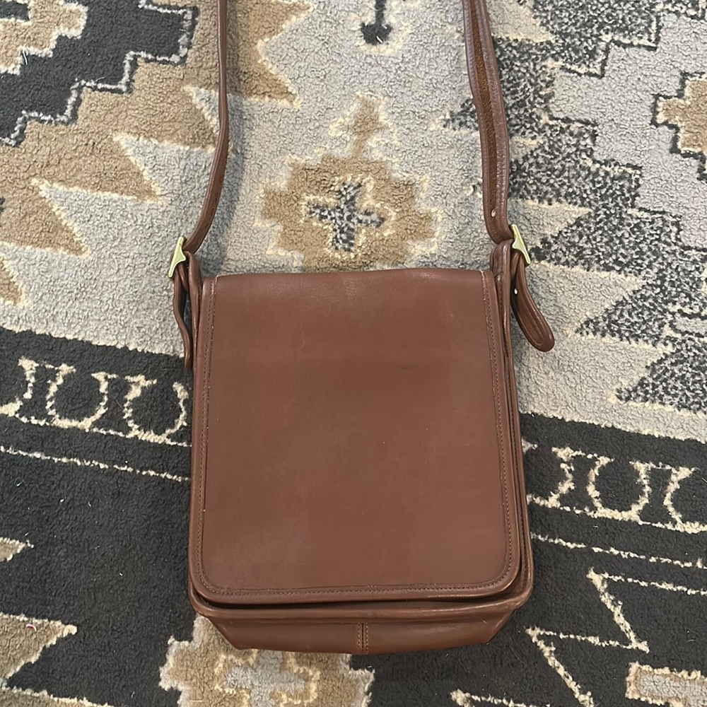 Vtg 1990 Leather Coach Legacy Studio Flap Bag 9144 - Gem